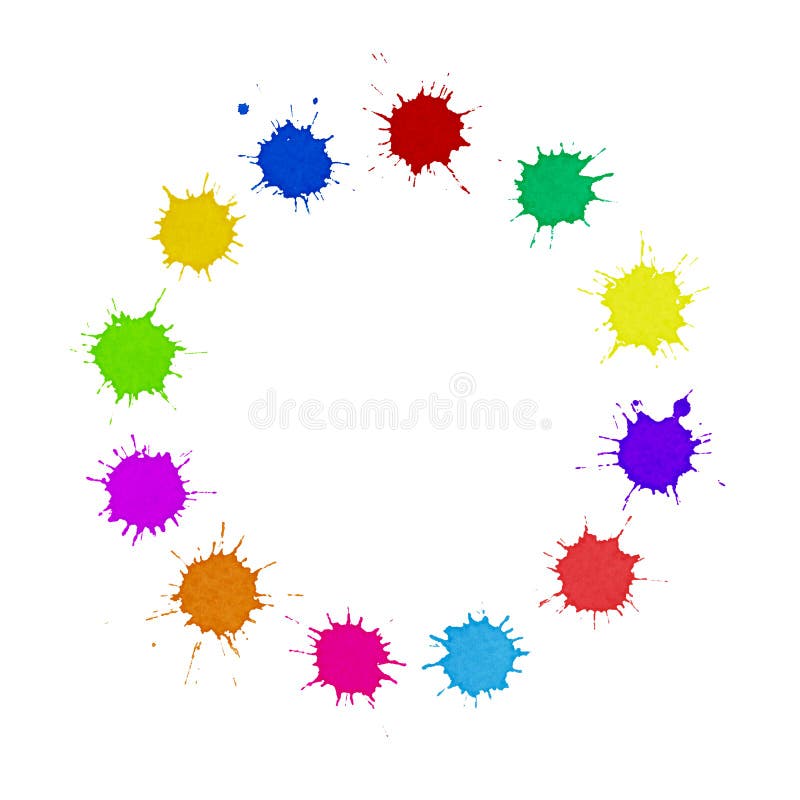 Diversity Concept - Multi-Colored Paint Spots Circle Stock Photo ...