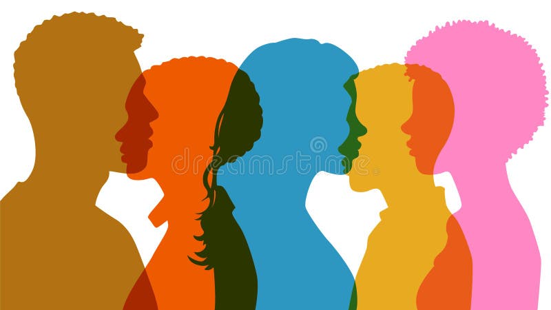 Diversity Conceptual Raster Illustration Stock Illustration ...