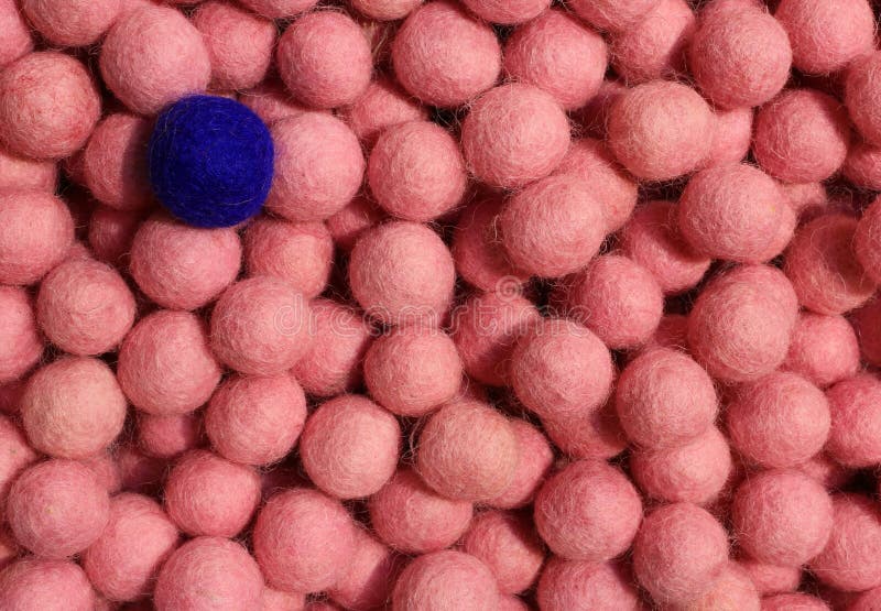 Diversity or Discrimination Concept with One Blue Ball and Many Stock ...