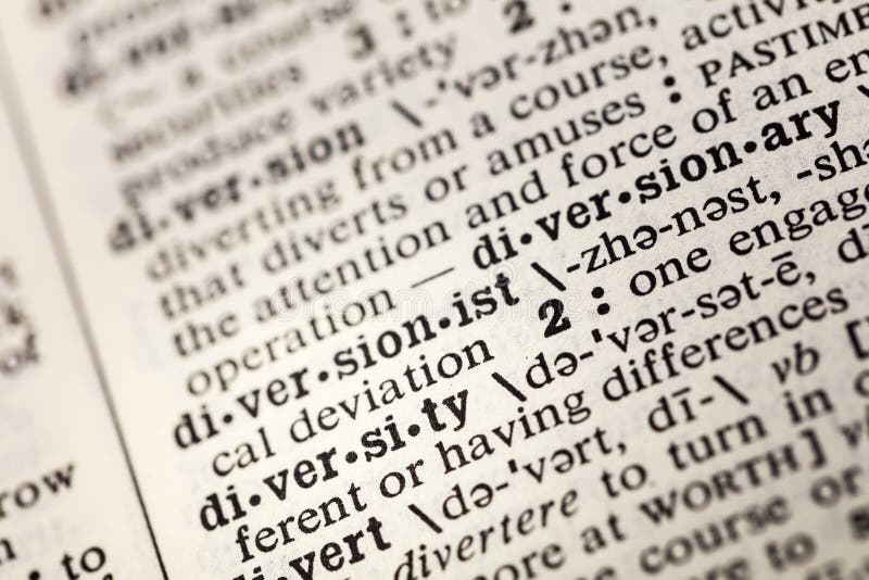 Diversity Diverse Racial Difference Dictionary Stock Photo - Image of ...
