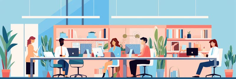 Diversity of Employees Working Together in an Office Environment Stock ...