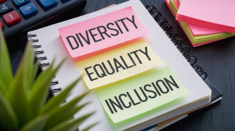 Diversity Equality Inclusion Concept on Sticky Notes Stock Image ...