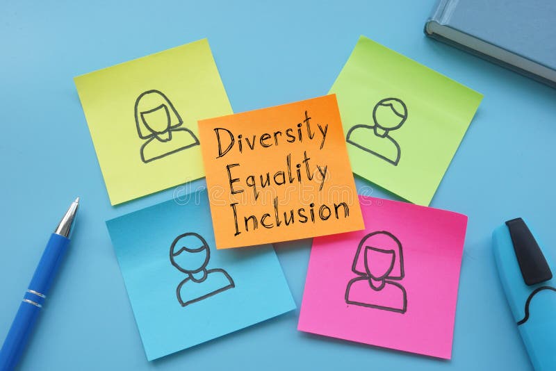 Diversity Equality Inclusion are Shown on the Photo Using the Text ...
