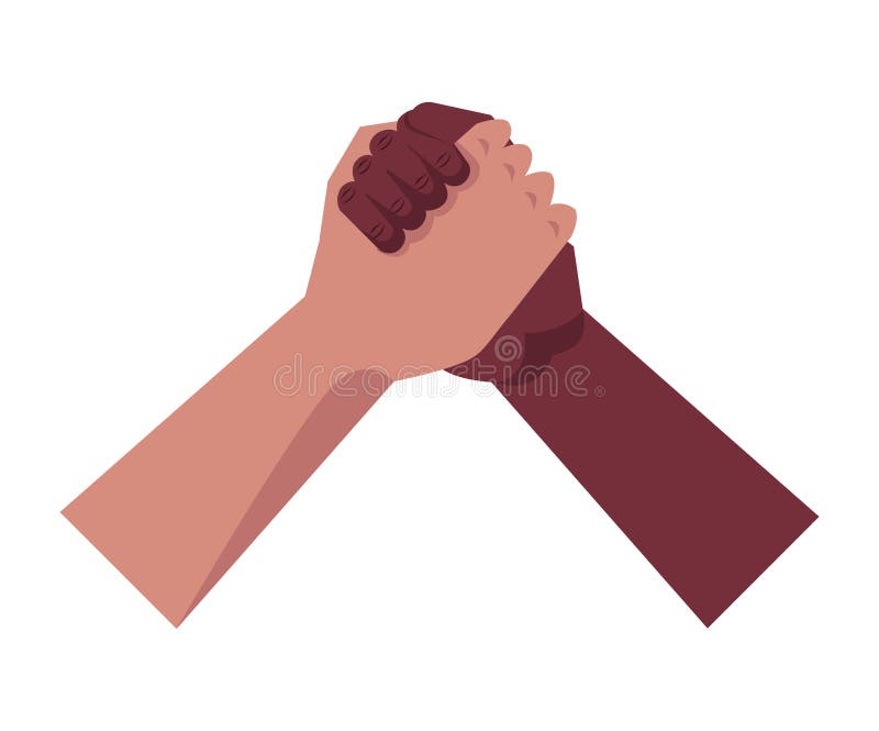 Racial Unity Handshake Stock Illustrations – 126 Racial Unity Handshake ...