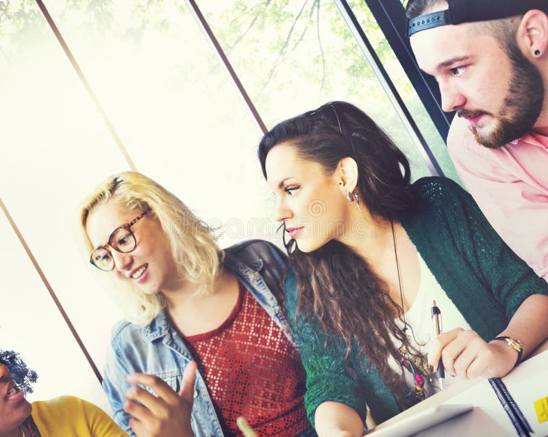 Diversity Friends Team Brainstorming Community Concept Stock Image ...