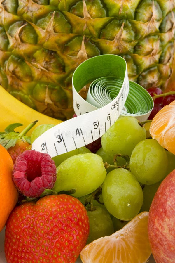 Diversity Fruit with Measure Tool Stock Image - Image of grapes, light ...