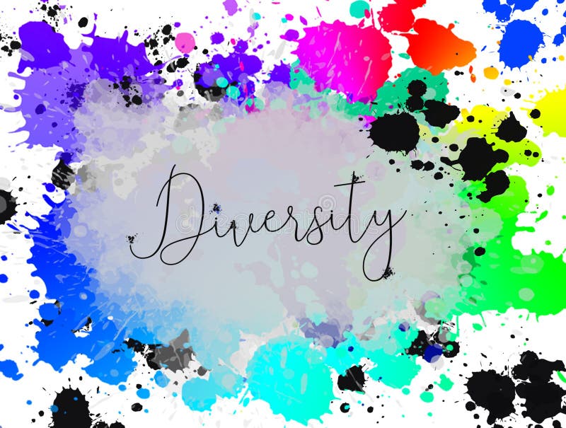Diversity is Good, Conceptual Background with Text Stock Illustration ...
