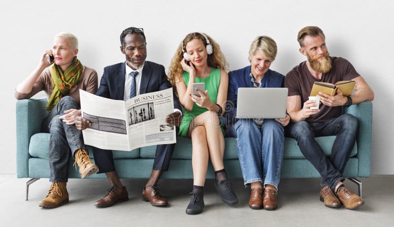 Diversity Group of People Lifestyle Communication Concept Stock Image ...