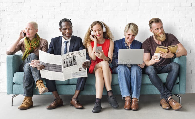 Diversity Group of People Lifestyle Communication Concept Stock Image ...