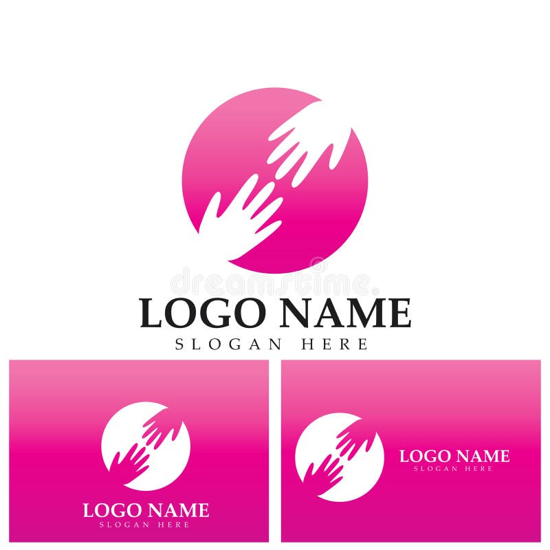 Diversity Hand Team Work Help Logo Vector Icon Illustration. Stock ...