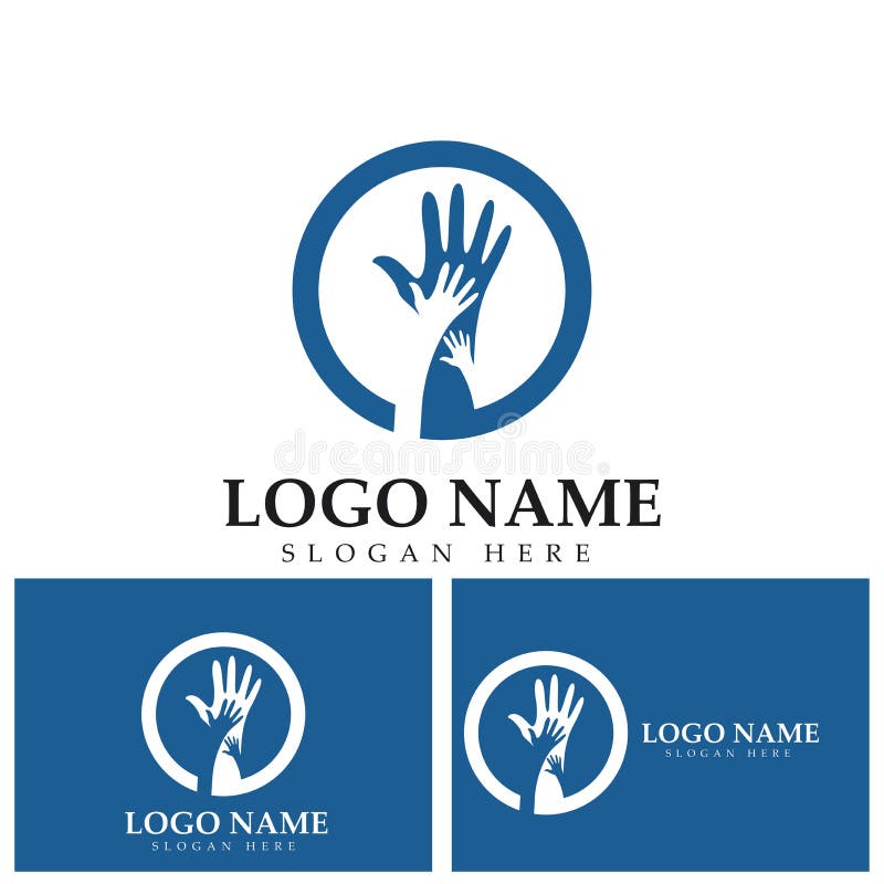 Diversity Hand Team Work Help Logo Vector Icon Illustration. Stock ...