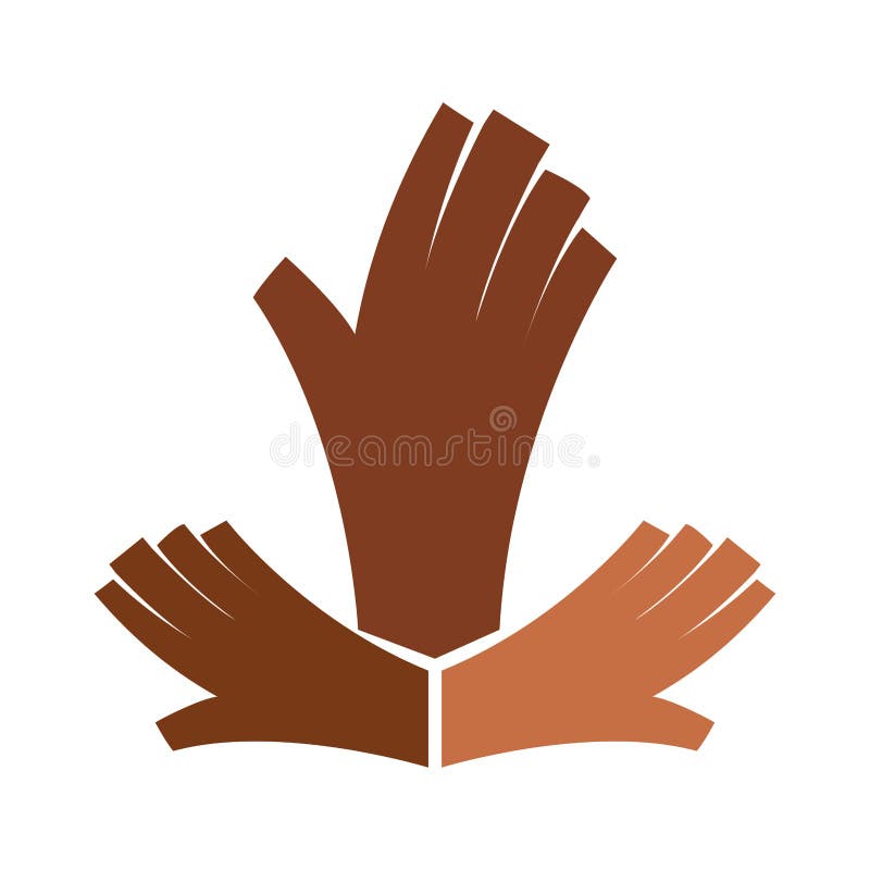 Diversity Hands Human Icon Vector Illustration Stock Illustration ...
