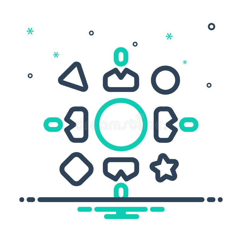 Mix Icon for Diversity, Language and Speaking Stock Vector ...