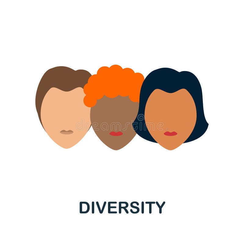 Diversity Icon. Simple Element from Core Values Collection. Creative ...