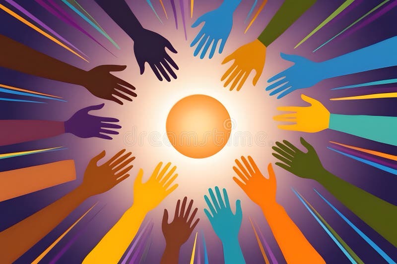 Diversity and Inclusion in Abstract Forms Stock Illustration ...