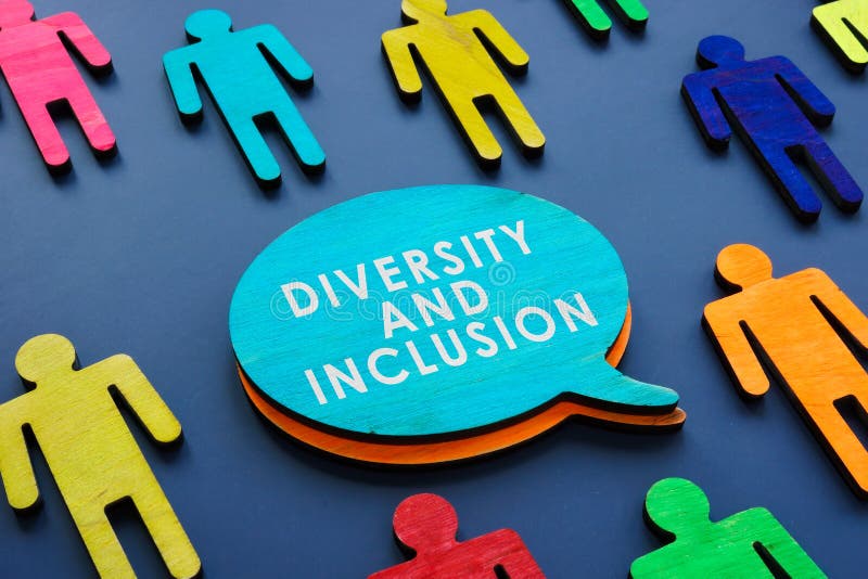 Diversity and Inclusion As Symbol of Colorful Figures. Stock Photo ...