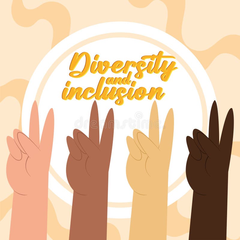 Diversity and Inclusion Background Vector Stock Vector - Illustration ...