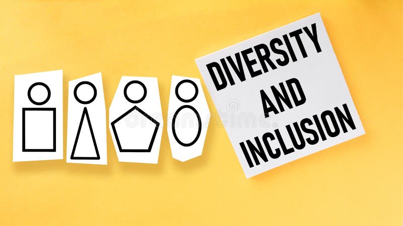 Diversity and Inclusion is Shown Using the Text and Picture of ...