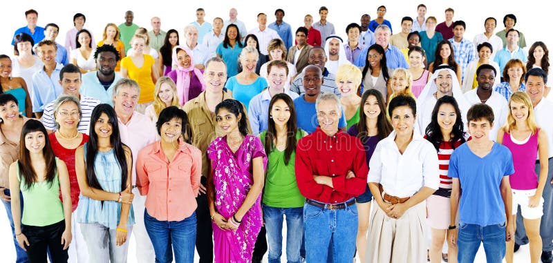 Diversity Large Group of People Multiethnic Concept Stock Photo - Image ...