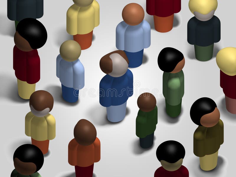 Diversity Mingling stock illustration. Illustration of aerial - 6722202