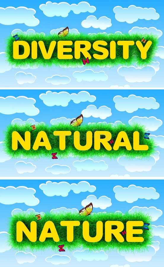 Diversity, Natural, Nature stock illustration. Illustration of ...