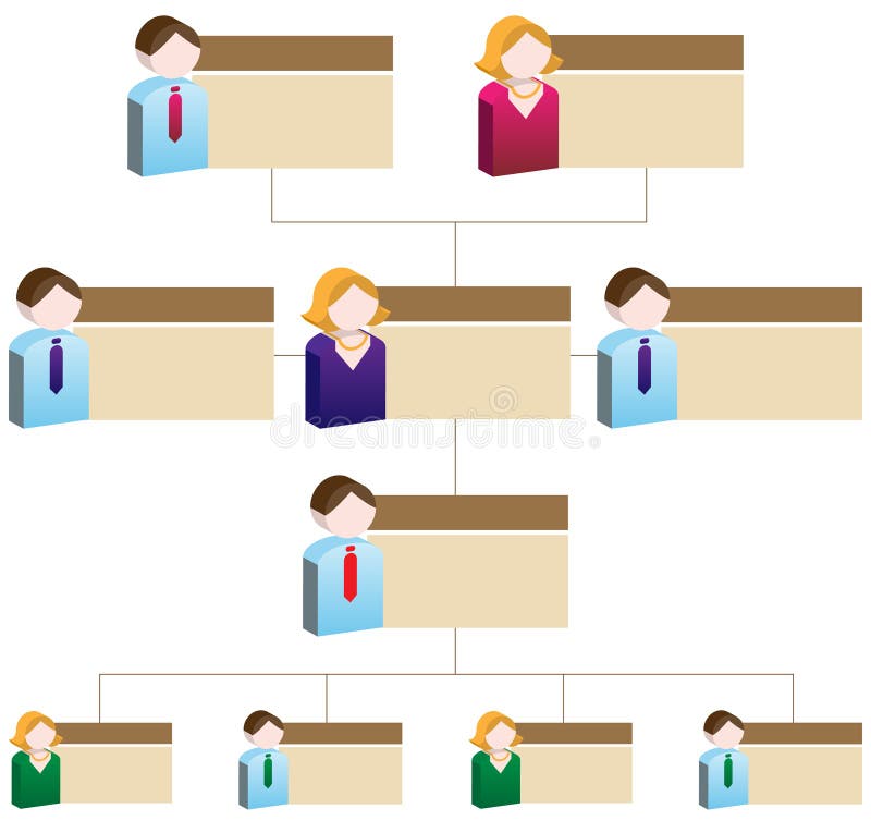 Diversity Organizational Chart Stock Vector - Illustration of ...
