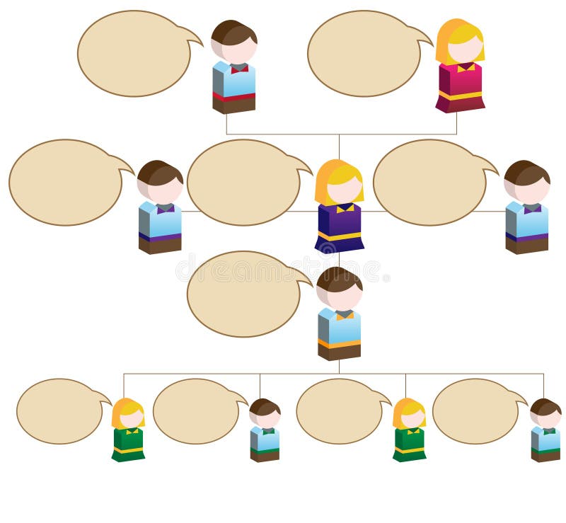 Diversity Organizational Chart Stock Vector - Illustration of ...