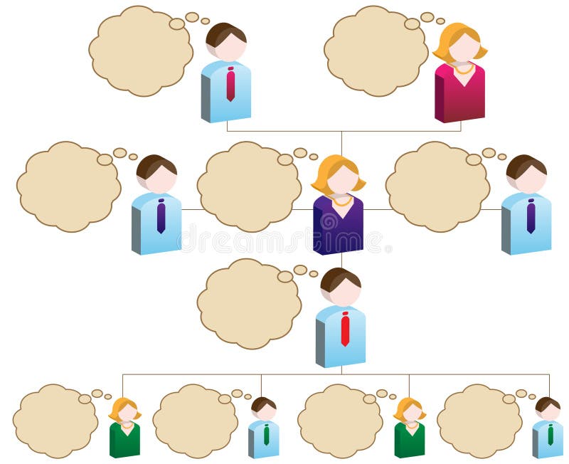 Diversity Organizational Chart Stock Vector - Illustration of ...