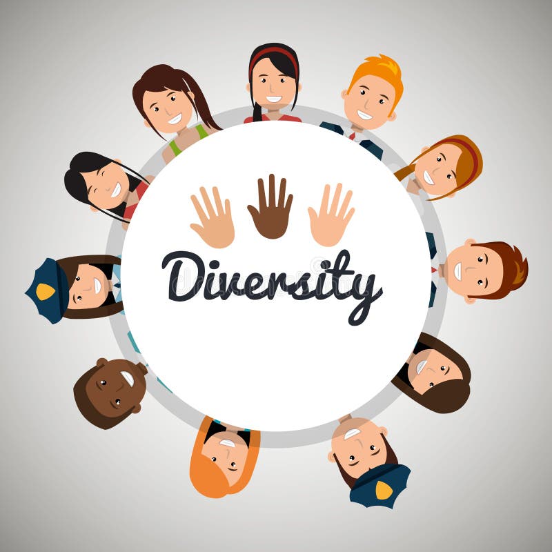 Diversity people design stock illustration. Illustration of agent ...