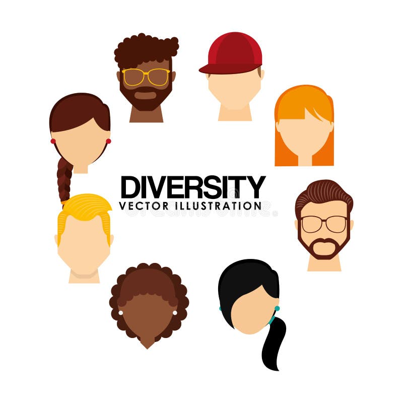Diversity people design stock vector. Illustration of person - 65831597