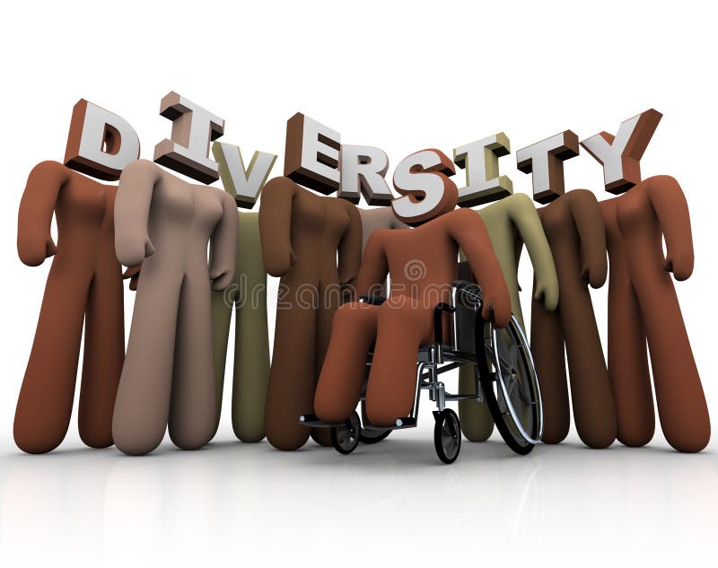 Diversity - People of Different Colors Stock Illustration ...