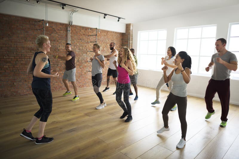 Diversity People Exercise Class Relax Concept Stock Image - Image of ...