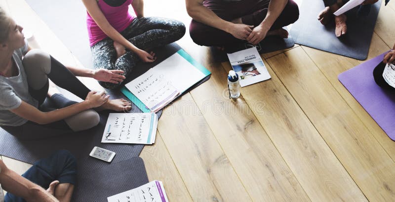 Diversity People Exercise Class Relax Concept Stock Photo - Image of ...