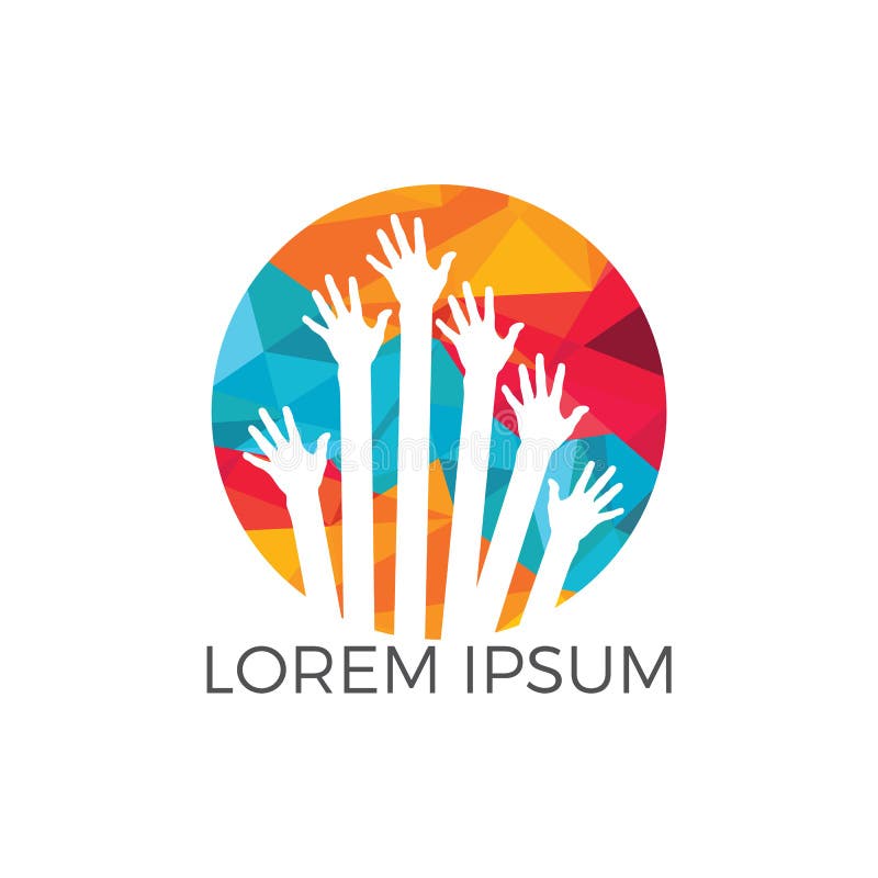 Hand Help Care Logo and Symbol Vector. Stock Illustration ...