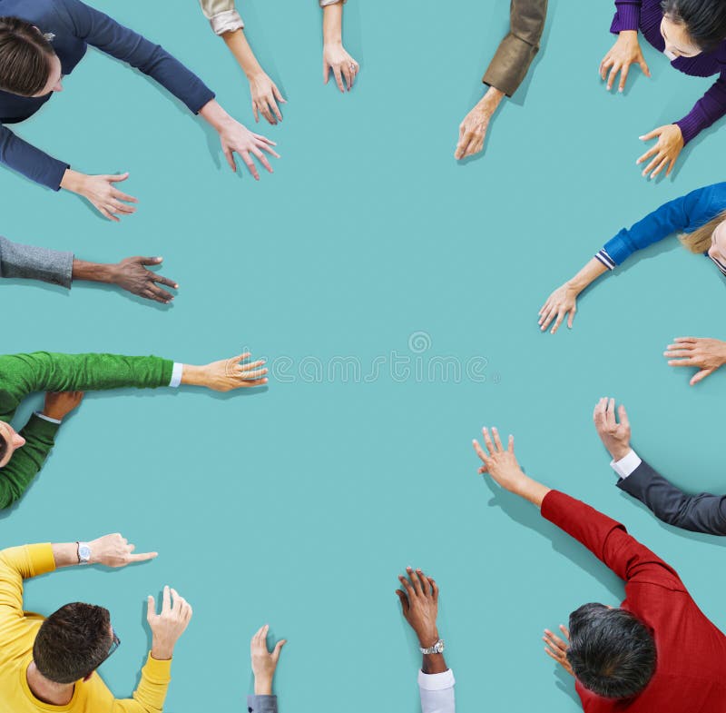 Diversity People Sharing Reaching Connecting Together Concept Stock ...