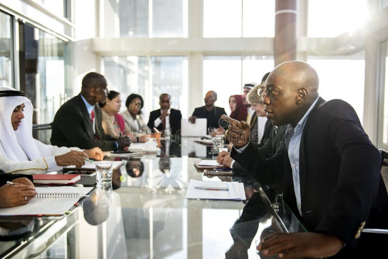 Diversity People Talk International Conference Partnership Stock Image ...