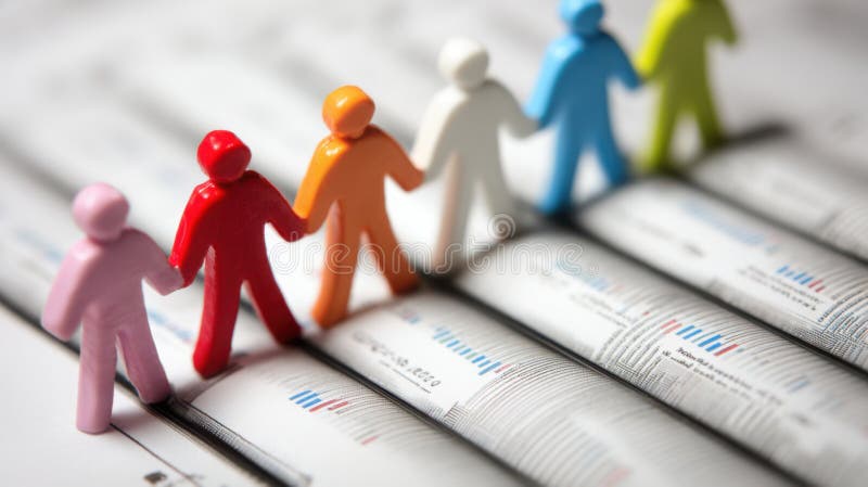 Diversity Scorecard Icon Concept Representing Bar Chart with Diverse ...