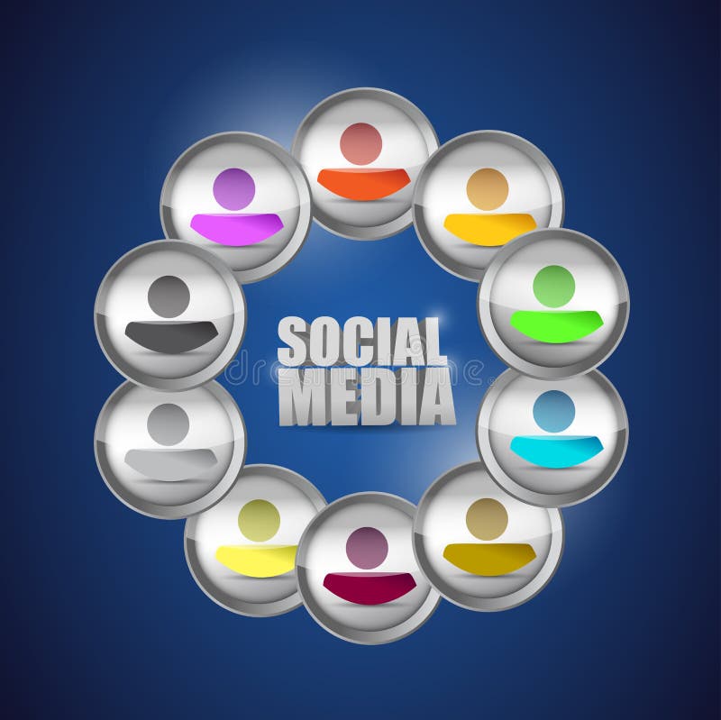 Diversity Social Media Hand Tree Stock Vector - Illustration of contact ...