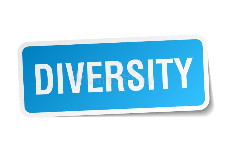 Diversity Sticker. Diversity Square Sign Stock Vector - Illustration of ...