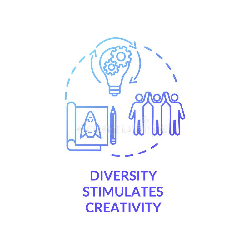 Blue Gradient Concept Icon Diversity Stock Illustrations – 320 Blue ...