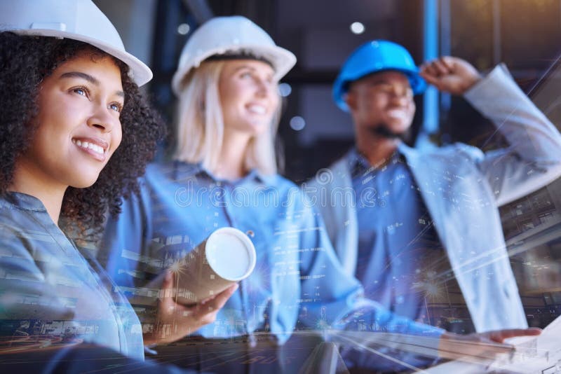 Diversity, Team and Blueprint of a Group of Architect People Working on ...