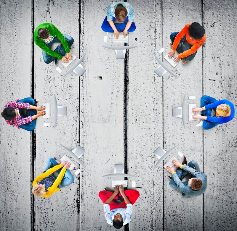 Diversity Teamwork Communication Digital Networking Concept Stock Photo ...