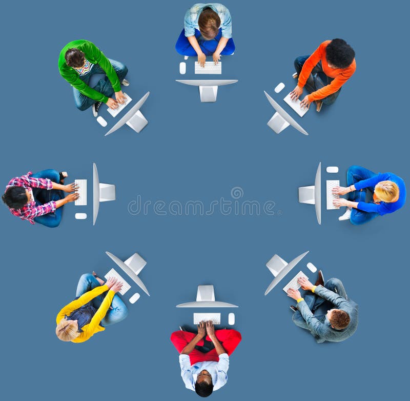 Diversity Teamwork Communication Digital Networking Concept Stock Image ...