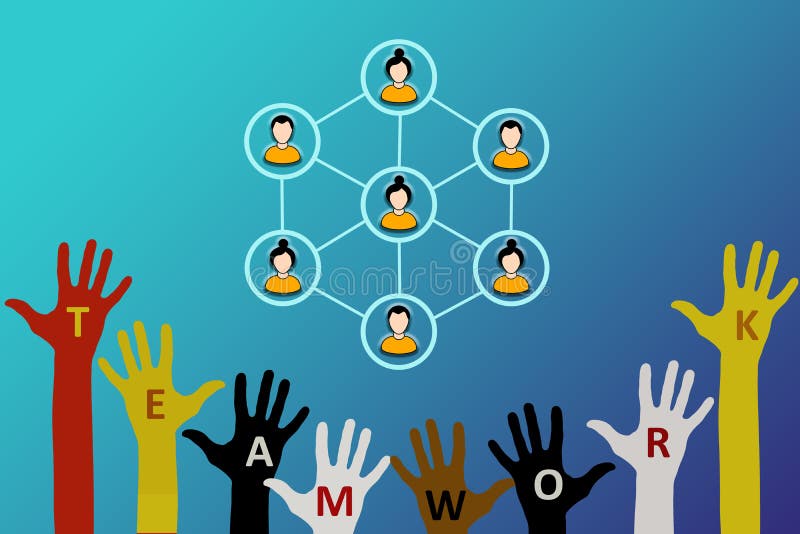 Diversity and Teamwork Concept. Team or Network of People Above. Stock ...