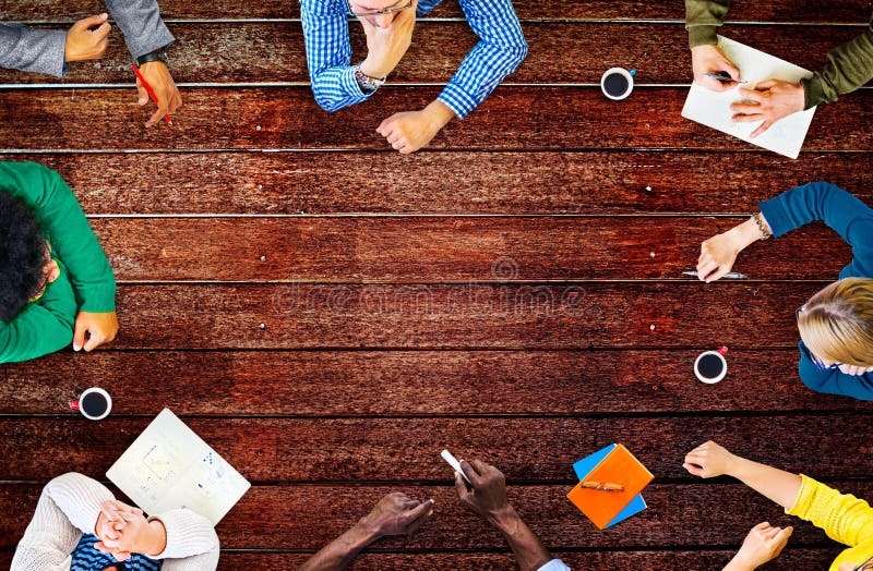 Diversity Teamwork Discussion Meeting Planning Concept Stock Image ...