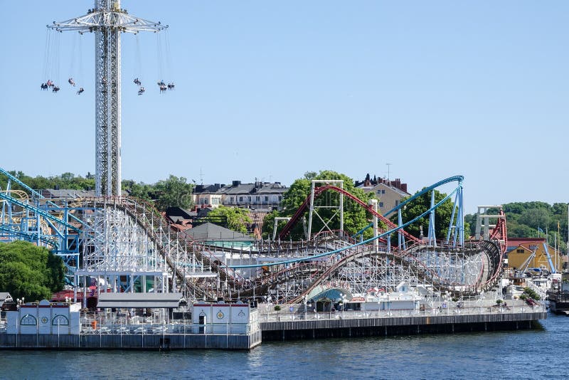 Parque De Atracciones Grona Lund En La Isla De Djurgarden En Estocolmo ... Parque De Atracciones Grona Lund En La Isla De Djurgarden En Estocolmo ...