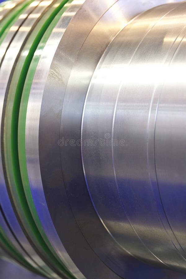 Diversos Elementos Del Metal De Rollos De Los Laminadores Foto de ...