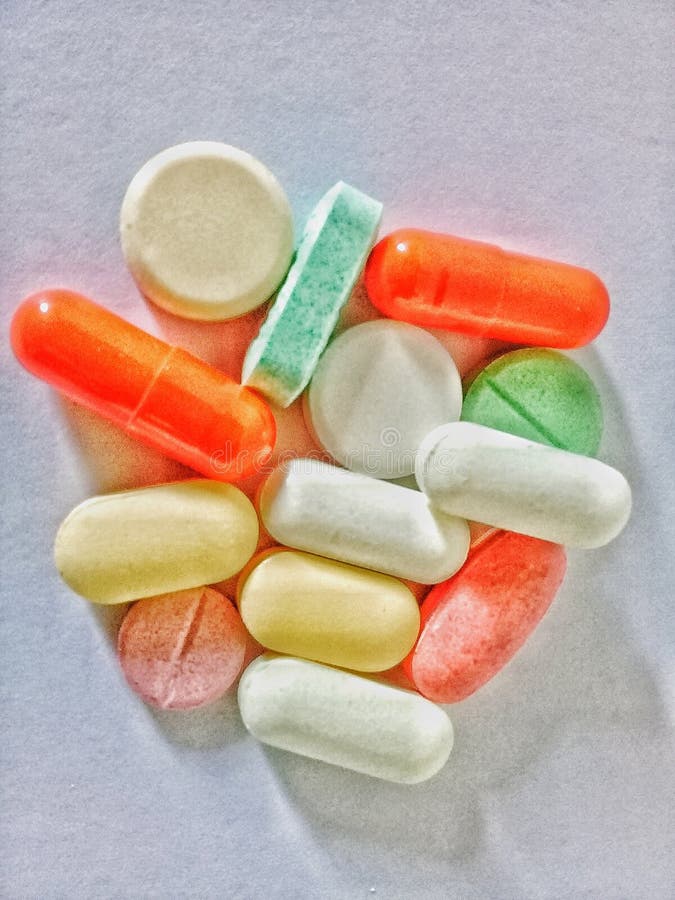 Diversos Tipos De Medicamentos Para Comprimidos Foto de archivo ...
