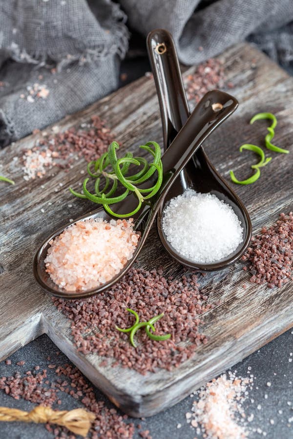 Diversos Tipos De Sal Del Mar Imagen de archivo - Imagen de sodio ...