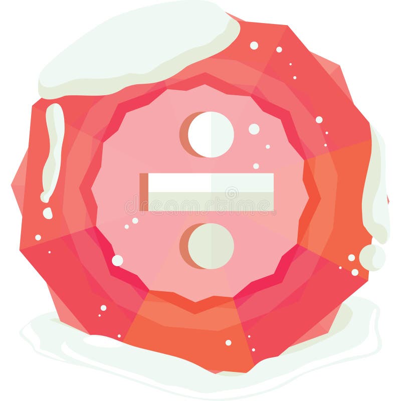 Divide Button. Vector Illustration Decorative Design Stock Vector ...